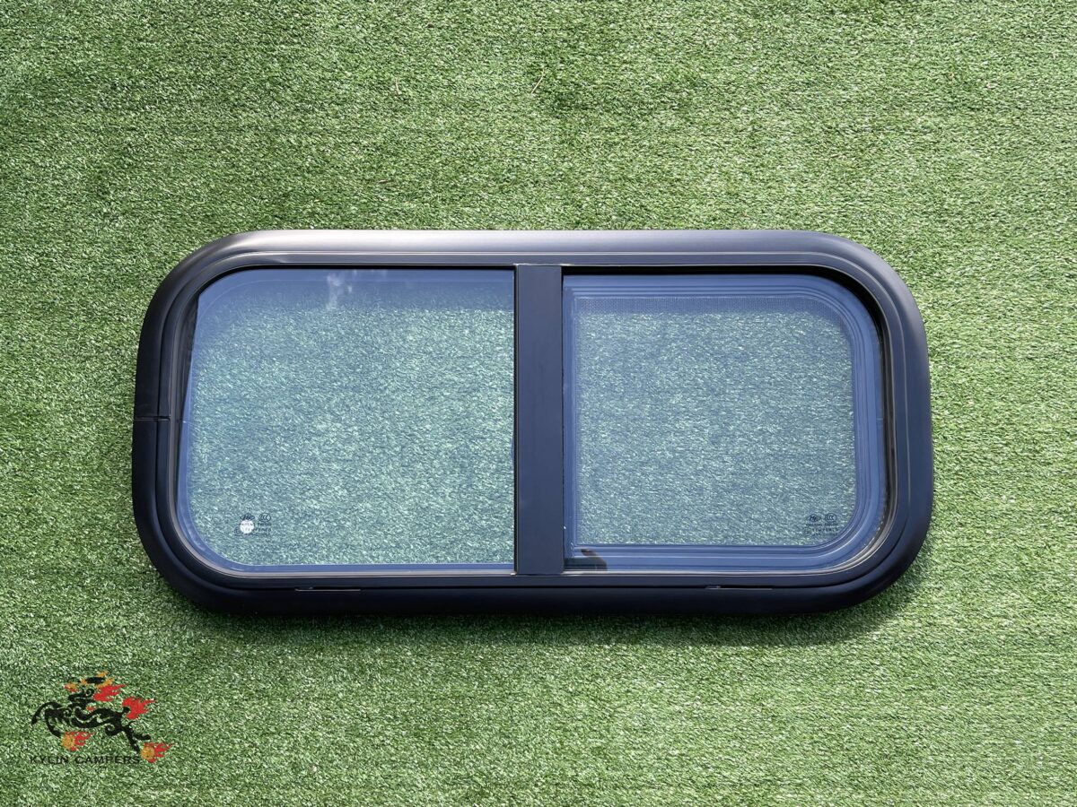 Black Alloy Sliding Window for Caravan or Ute Canopy (750mm x 350mm ...