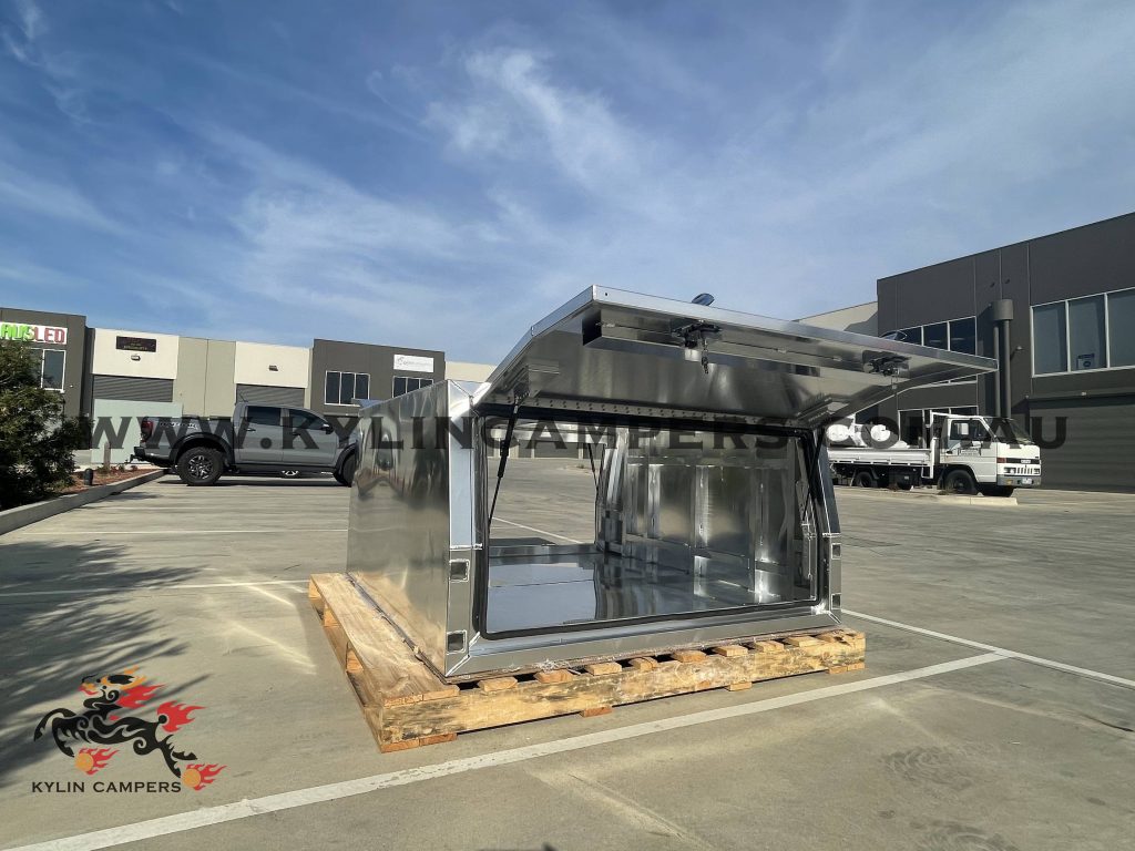 1650mm Long Flat Jack off Canopy, Aluminium Ute CanopyKylin Campers