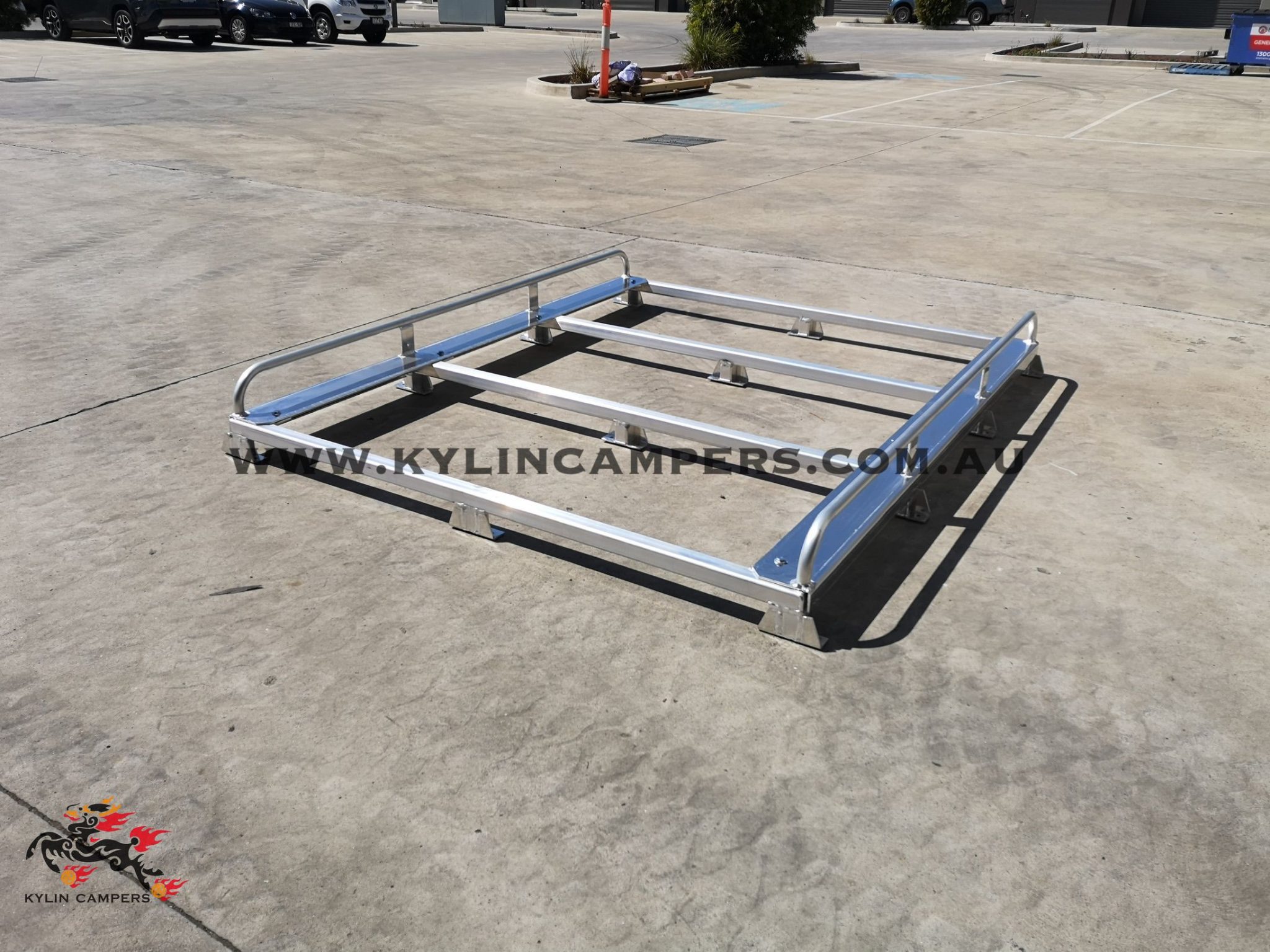 1.8m x 1.5m Silver Ute Canopy Roof Top Tent Rack -Kylin Campers