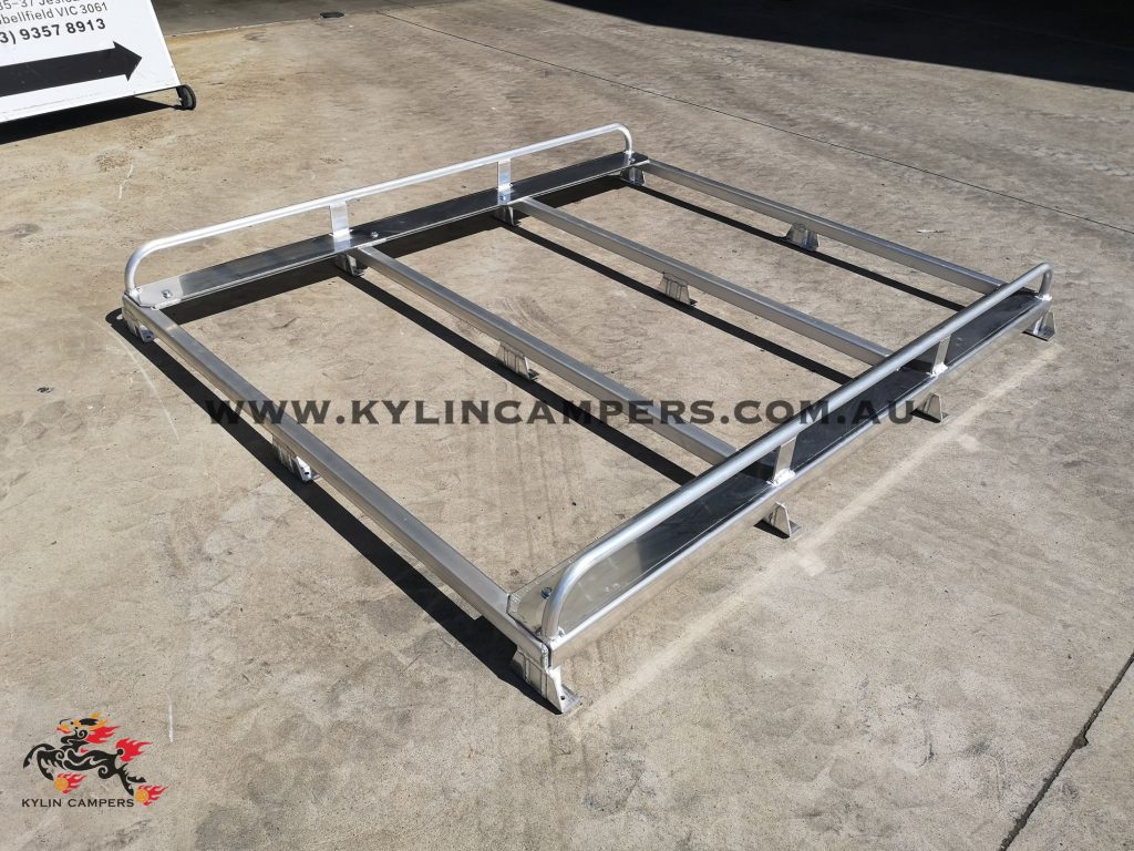 1.8m x 1.5m Silver Ute Canopy Roof Top Tent Rack -Kylin Campers