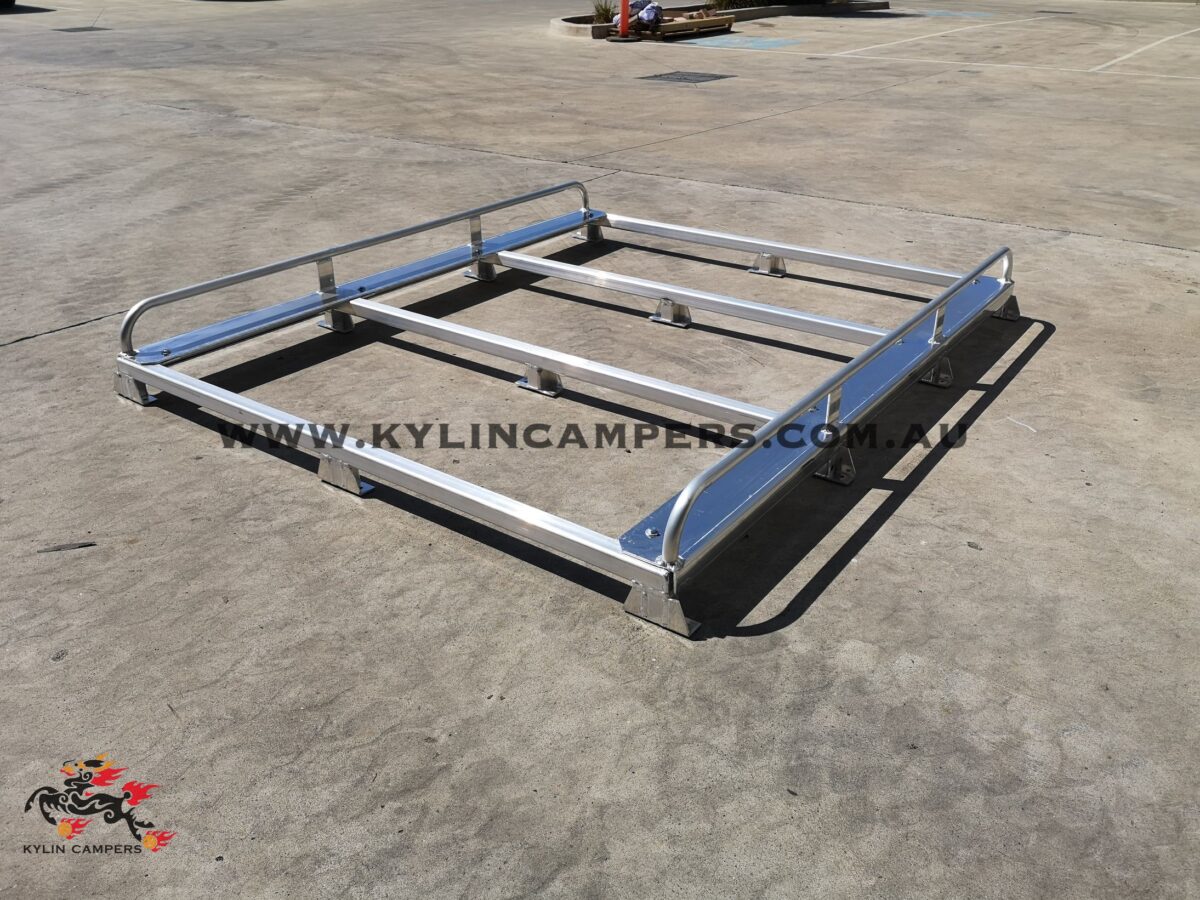 1.8m x 1.5m Silver Ute Canopy Roof Top Tent Rack -Kylin Campers