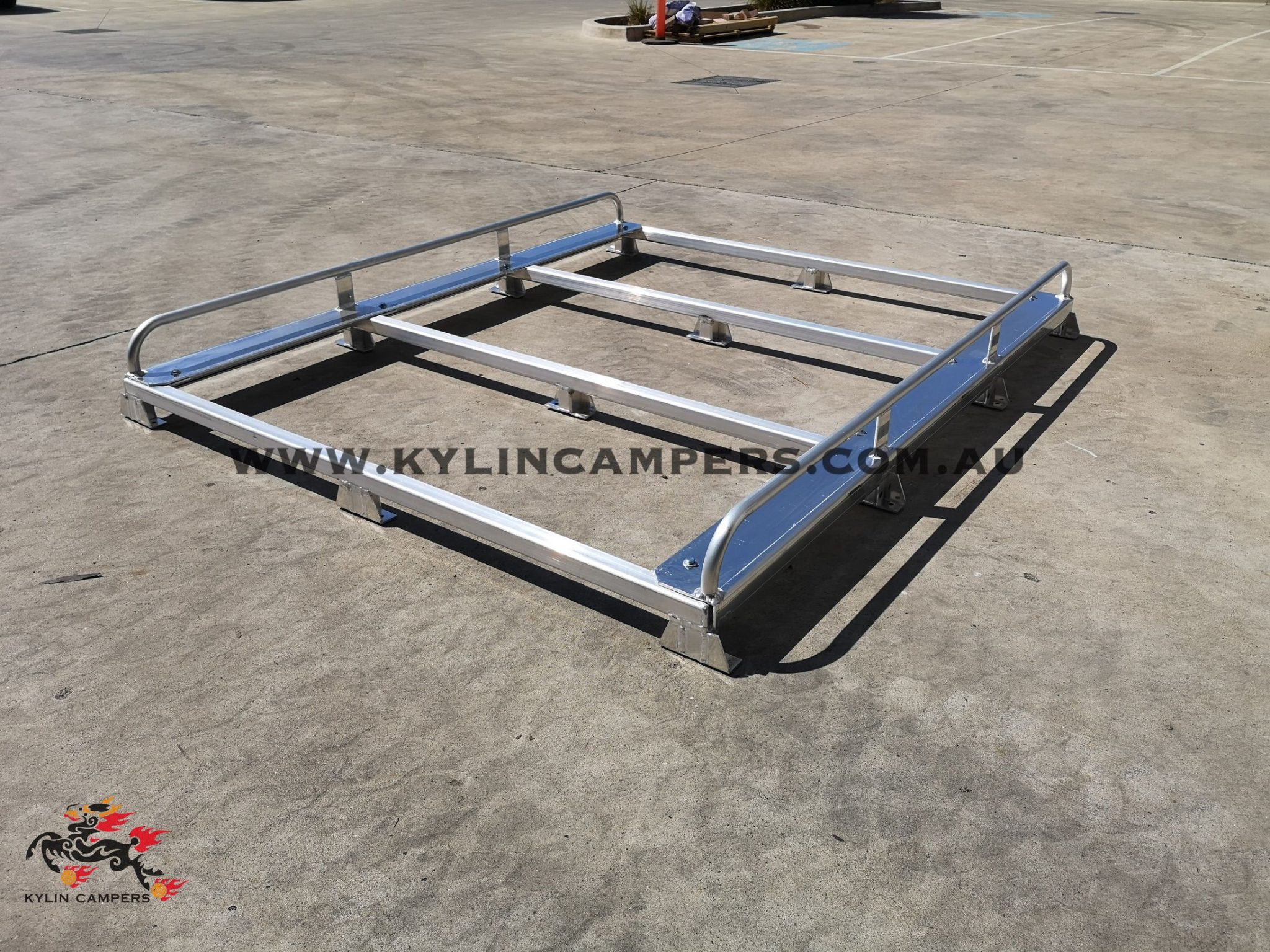1.8m x 1.5m Silver Ute Canopy Roof Top Tent Rack -Kylin Campers