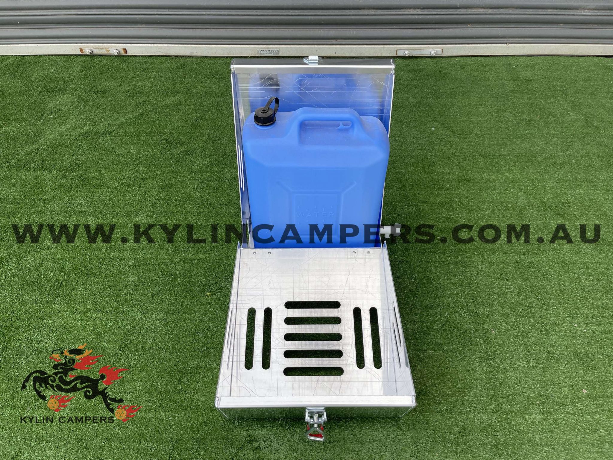 3mm Flat Aluminium 20L Lockable Jerry Can Holder for Ute CanopyKylin ...