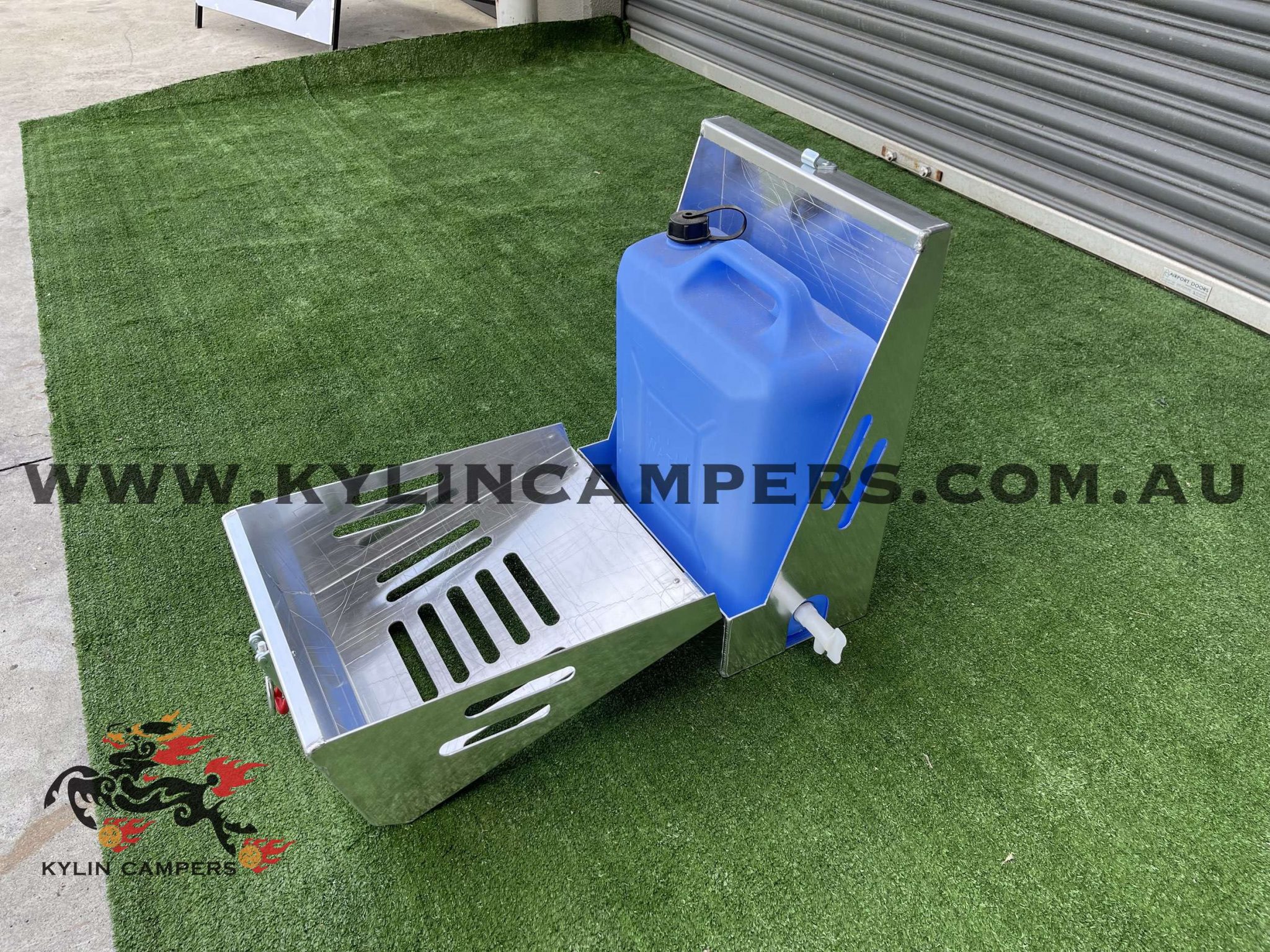 3mm Flat Aluminium 20L Lockable Jerry Can Holder for Ute CanopyKylin ...