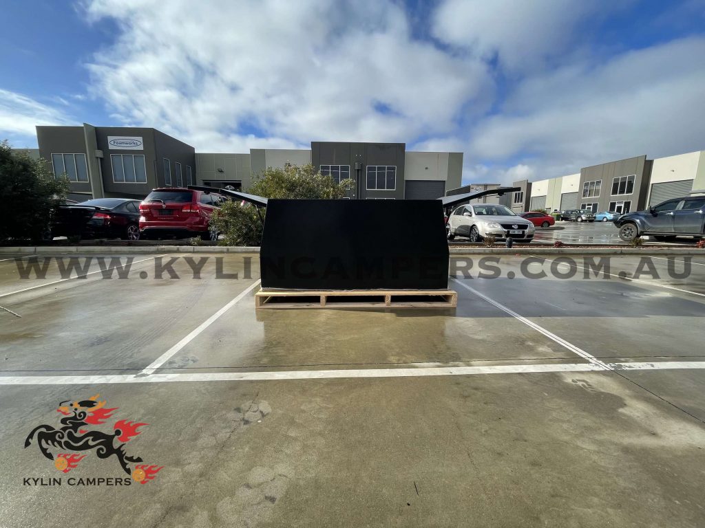 1500mm Black Flat Plate Aluminium CanopyKylin Campers
