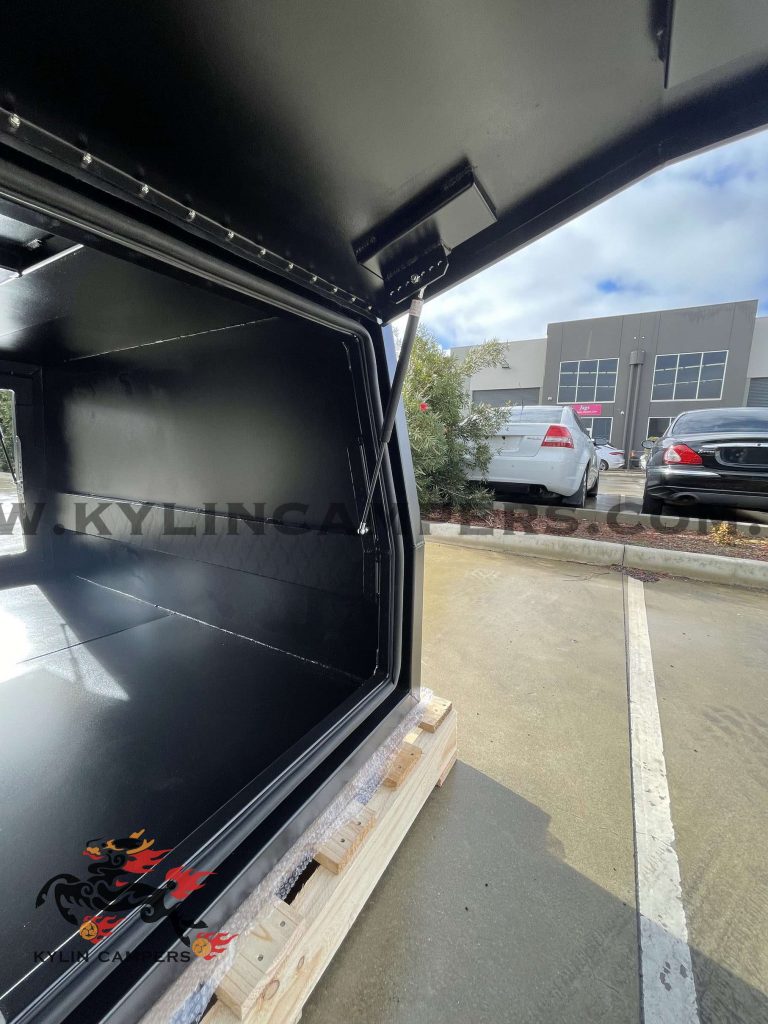 1500mm Black Flat Plate Aluminium CanopyKylin Campers