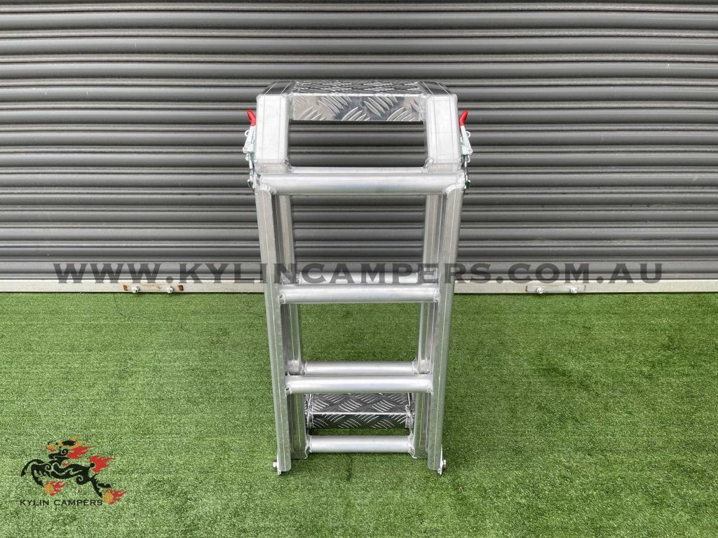Adjustable Alloy Ladder for Ute Canopy -Kylin Campers
