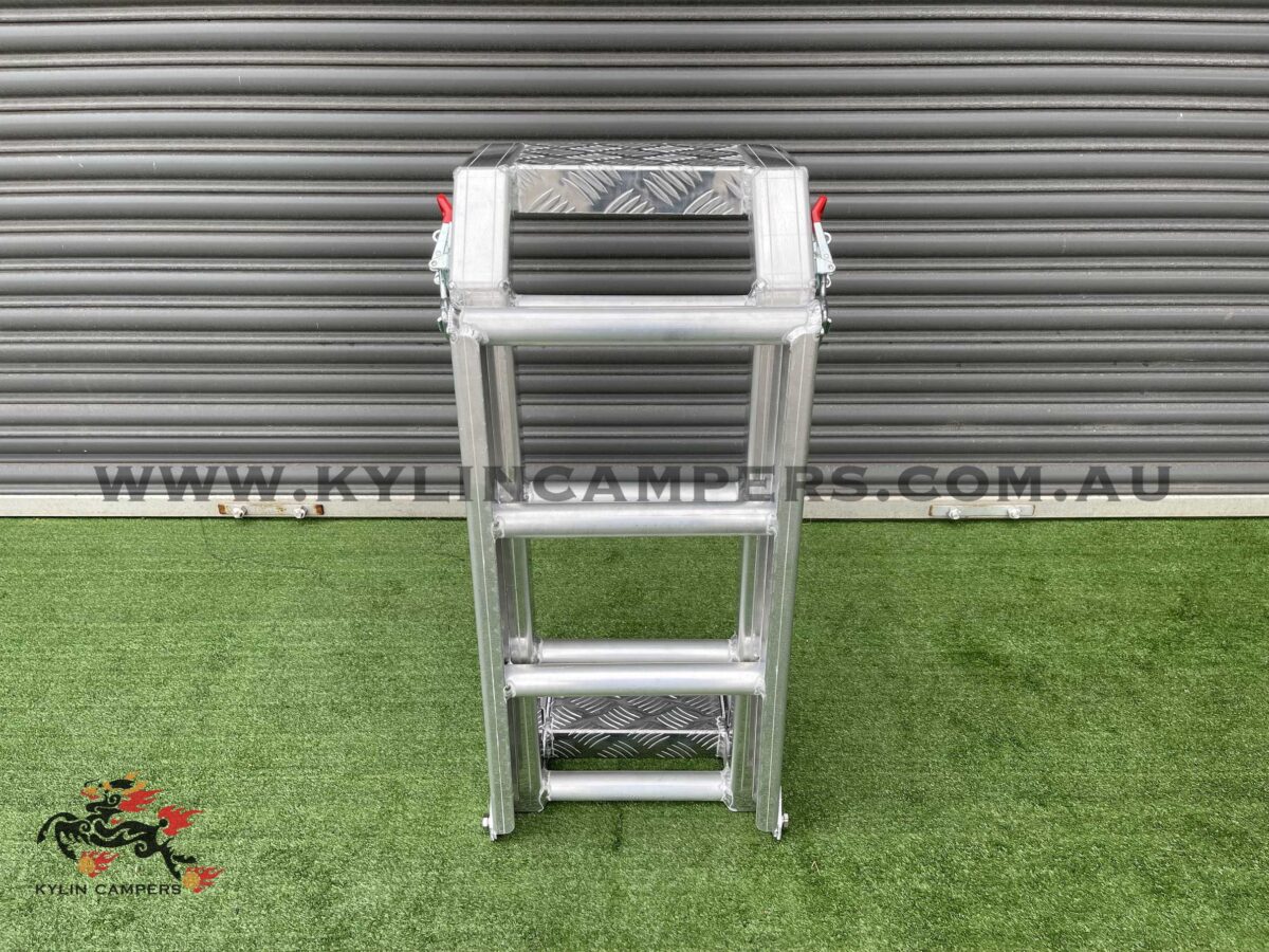 Adjustable Alloy Ladder for Ute Canopy -Kylin Campers