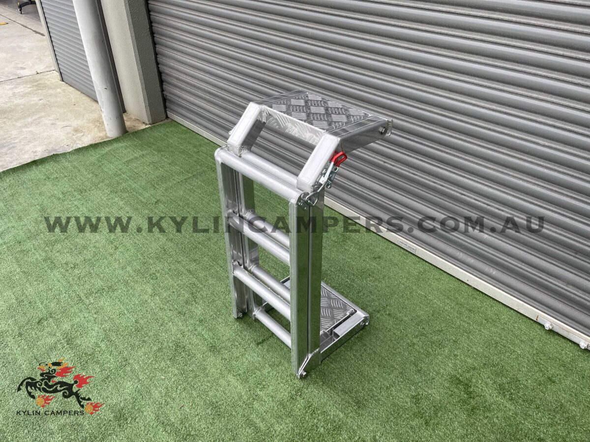Adjustable Alloy Ladder for Ute Canopy -Kylin Campers