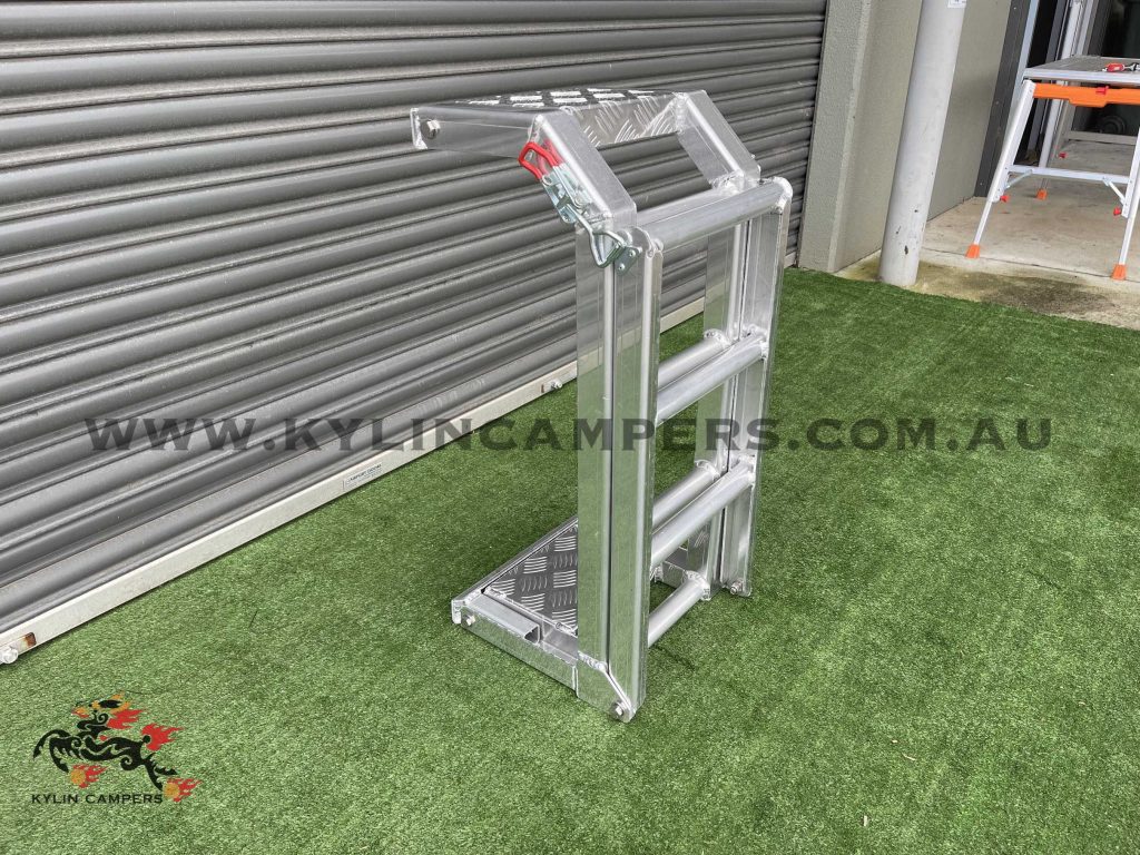 Adjustable Alloy Ladder for Ute Canopy -Kylin Campers