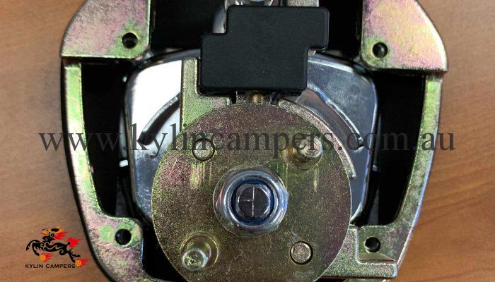 Chrome Whale Tail Lock for Ute Canopy - Kylin CampersKylin Campers