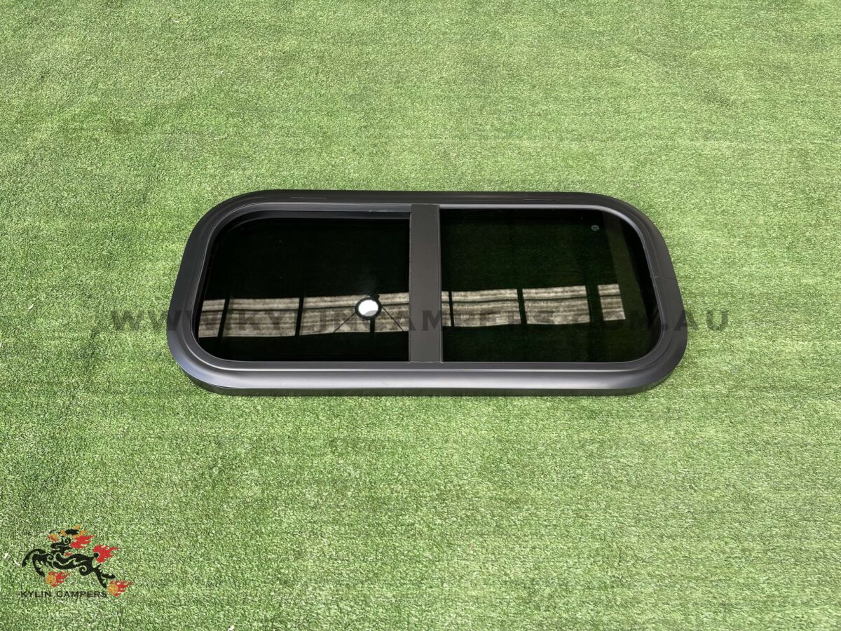 Black Alloy Sliding Window for Caravan or Ute Canopy (750mm x 350mm ...