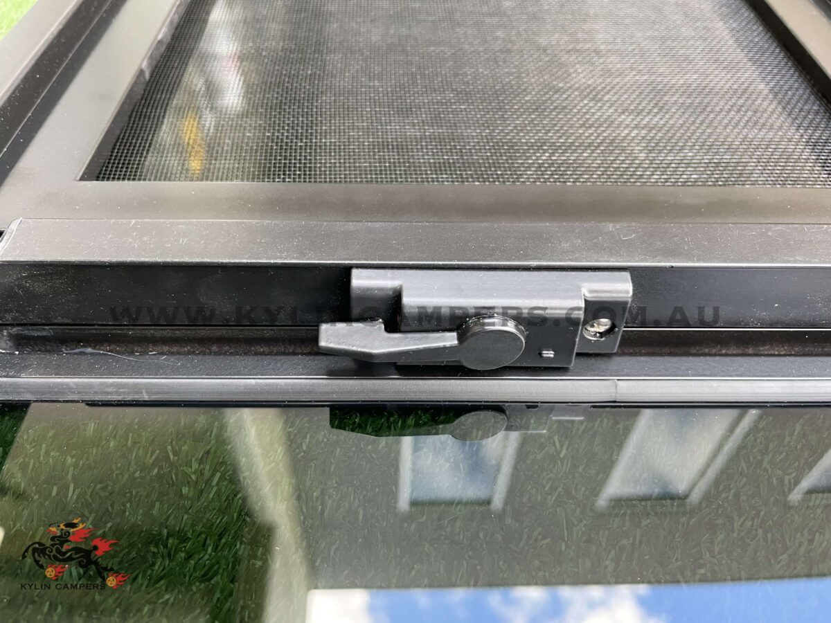 Black Alloy Sliding Window for Caravan or Ute Canopy (750mm x 350mm ...