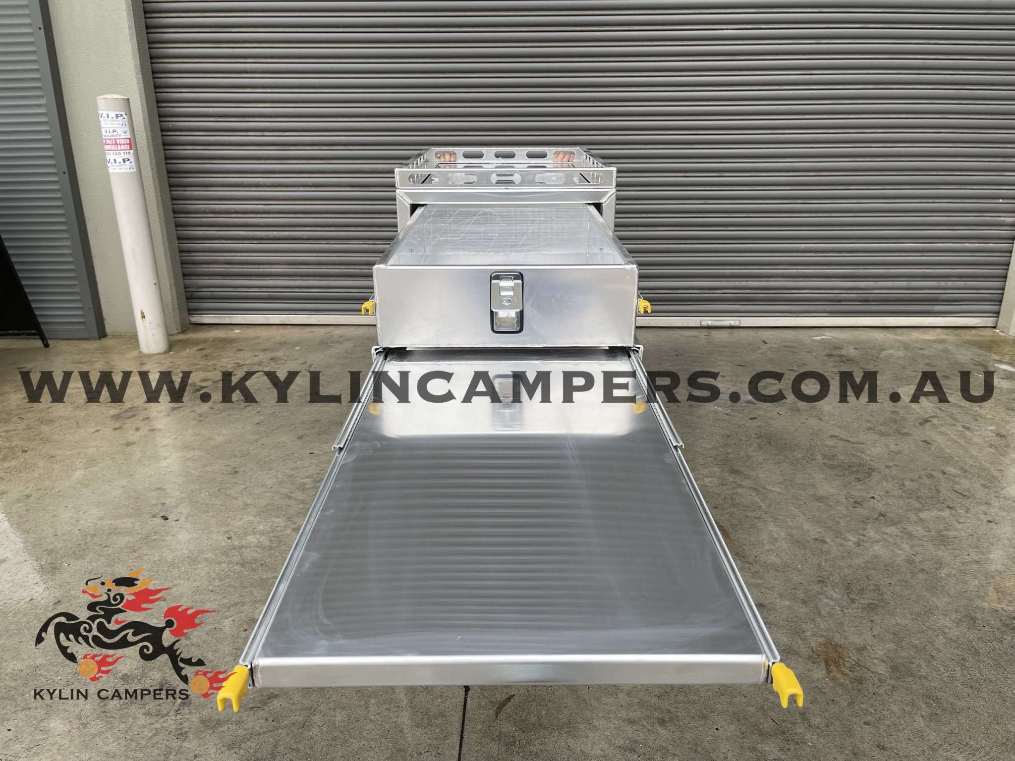 Aluminium Ute Canopy Drawer - 550mm wide single drawer with tableKylin ...