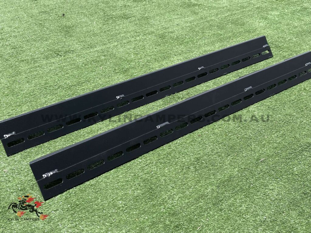 900mm Long Ute Tray Rope Rail (Black) 1 PairKylin Campers