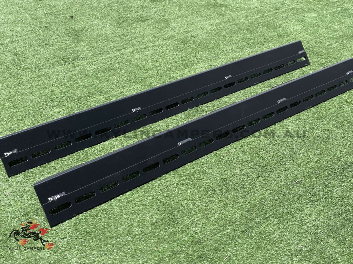 900mm Long Ute Tray Rope Rail (Black) 1 PairKylin Campers