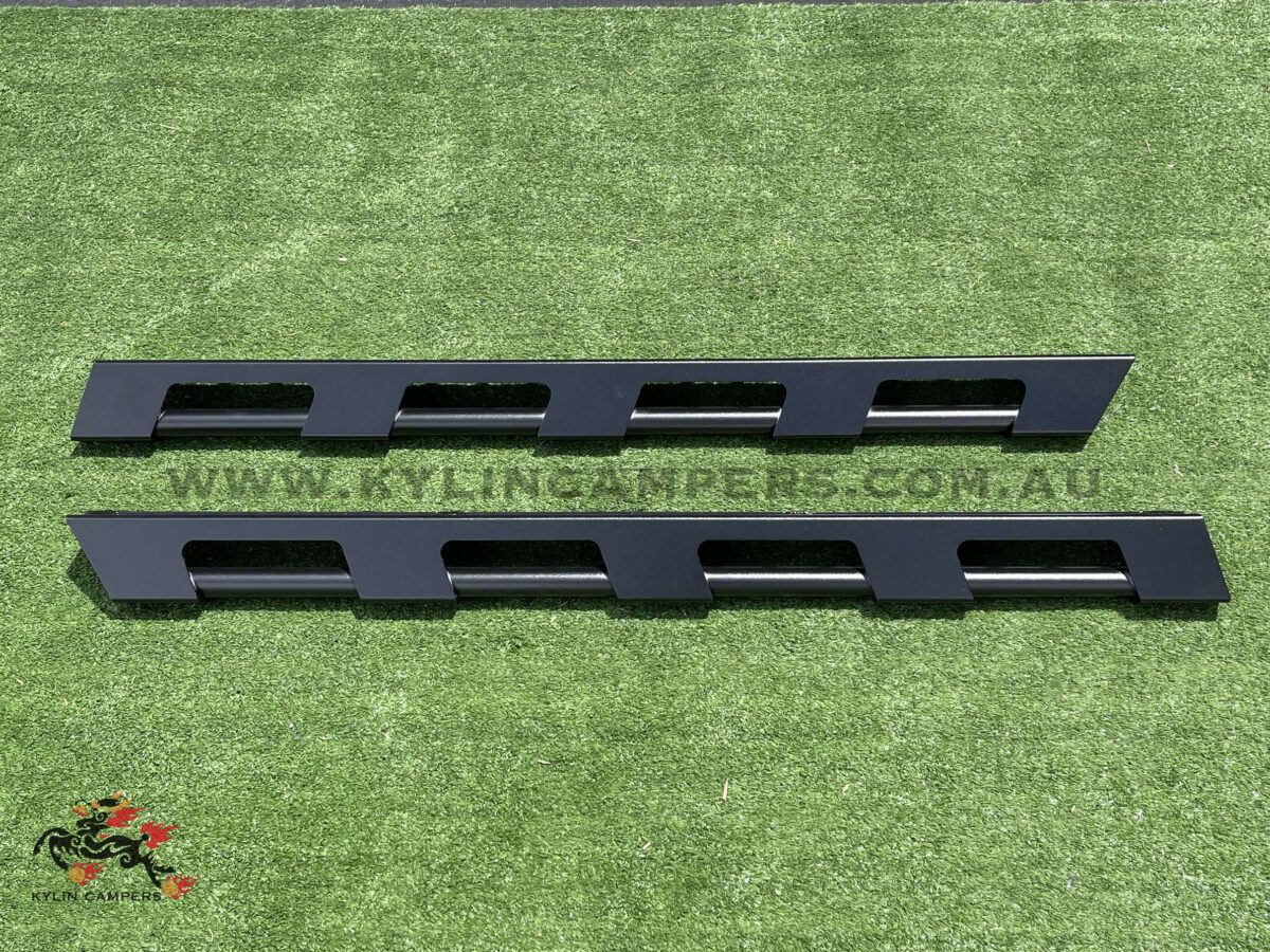 900mm Long Ute Tray Rope Rail (Black) 1 PairKylin Campers