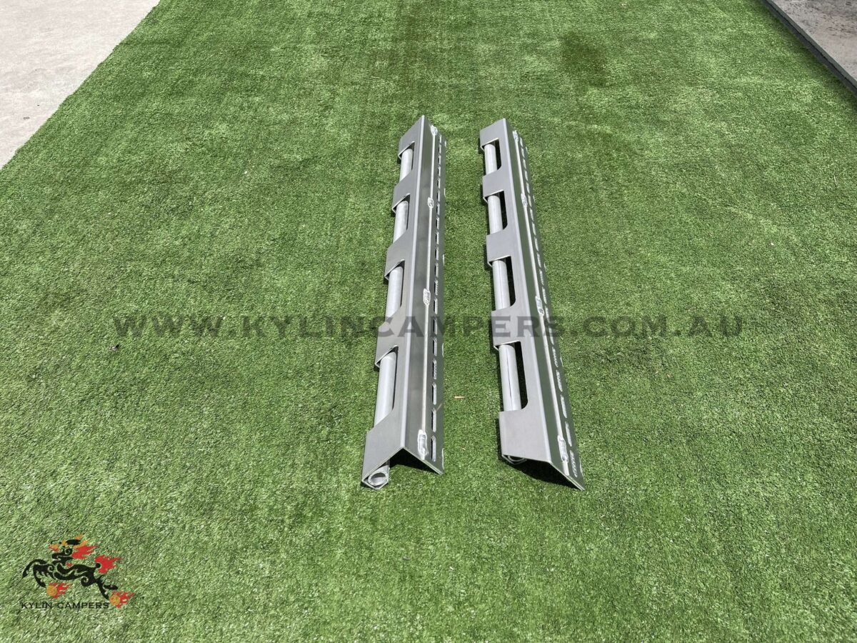 900mm Long Ute Tray Rope Rail (Silver) 1 PairKylin Campers