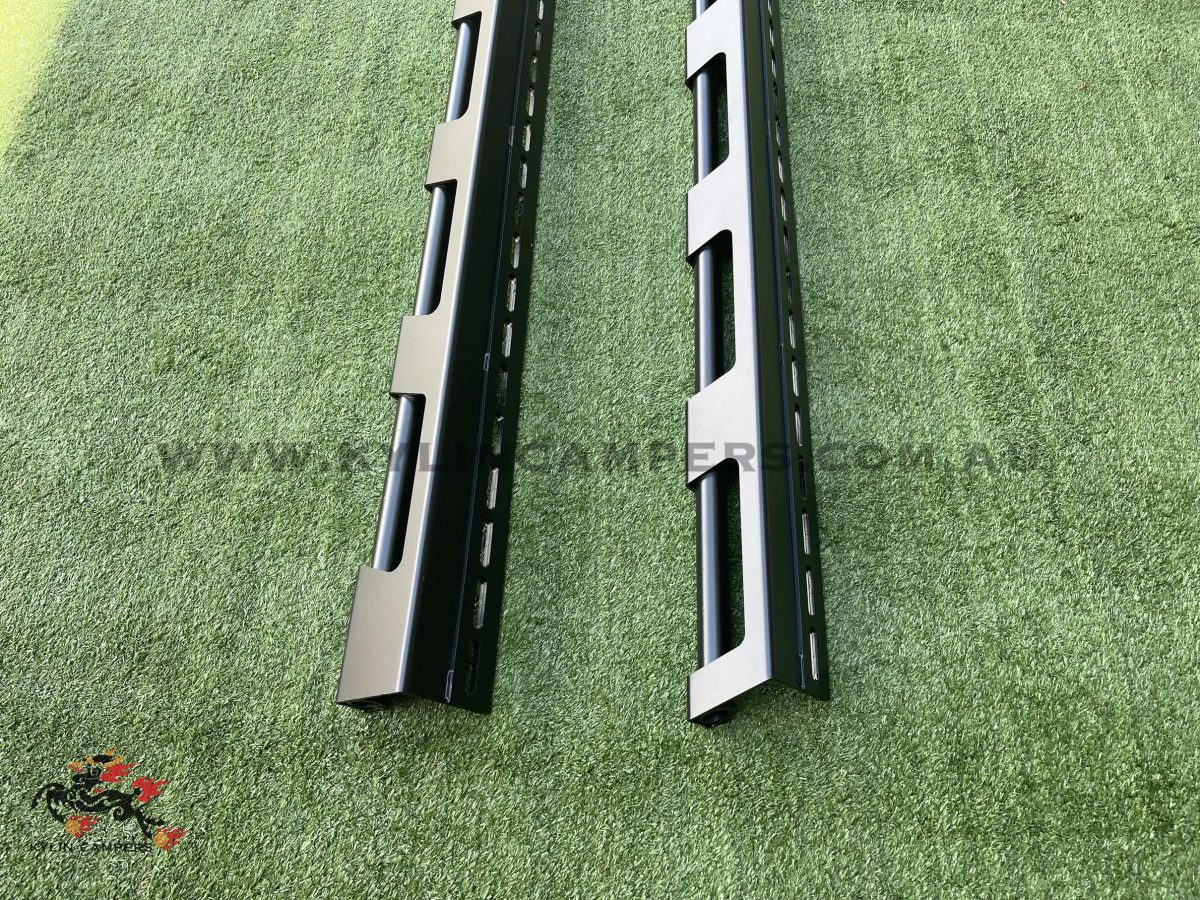 1630mm Long Ute Tray Rope Rail (Black) 1 PairKylin Campers